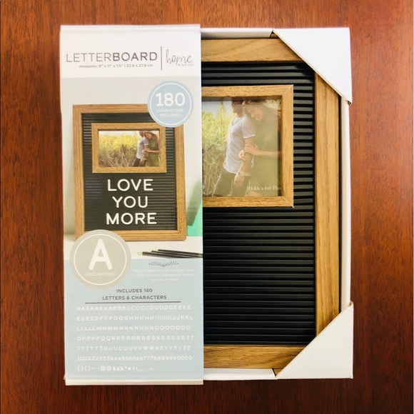 home by New View | Accents | Sale Unique Letter Board W 4x6 Picture ...